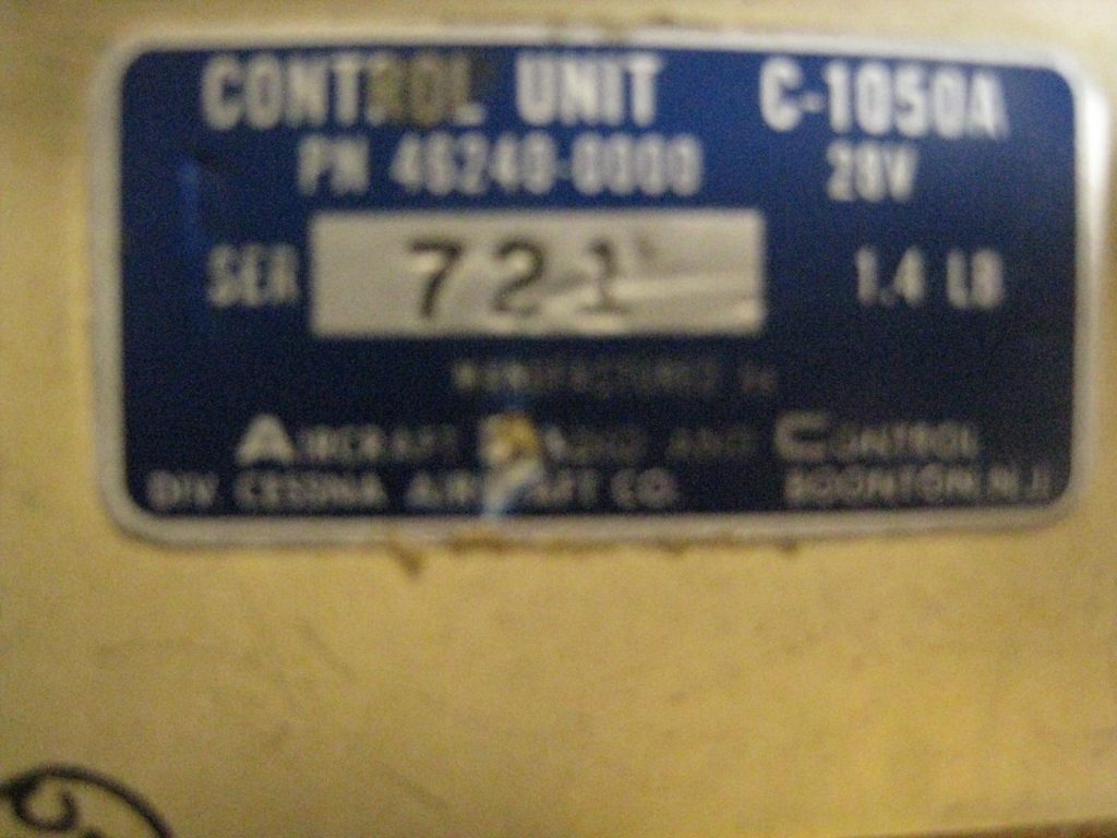 C-1050A – Park Rapids Avionics