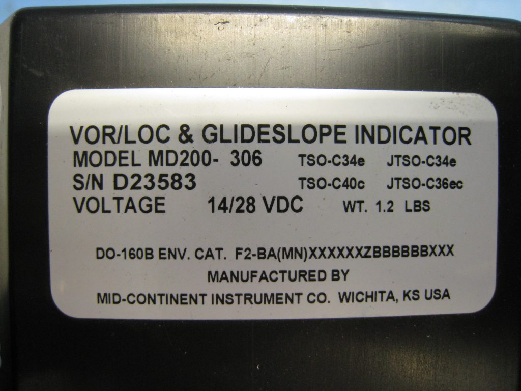 VOR/LOC/GS INDICATOR – Park Rapids Avionics